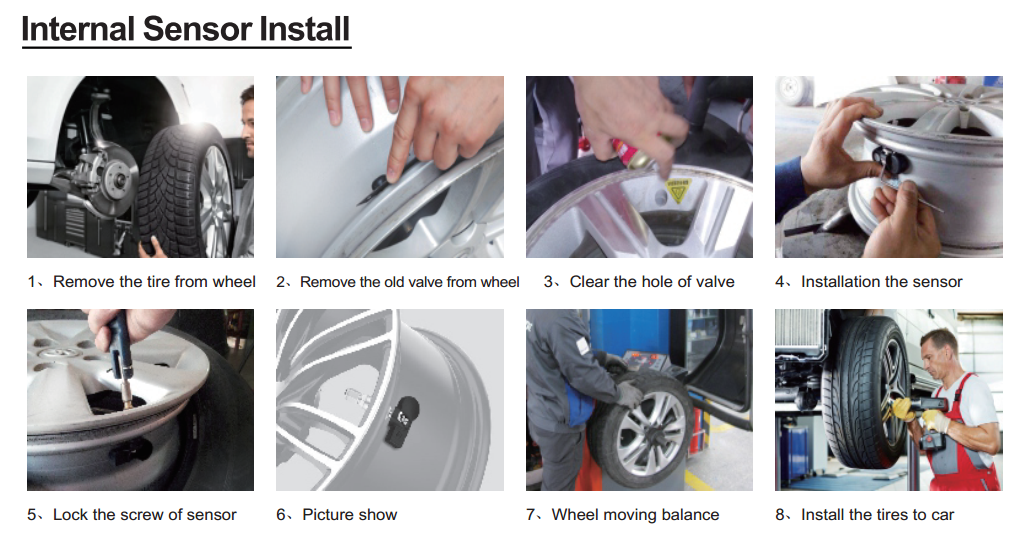 Racing Car Tpms can bus wireless tire pressure monitoring system from ...