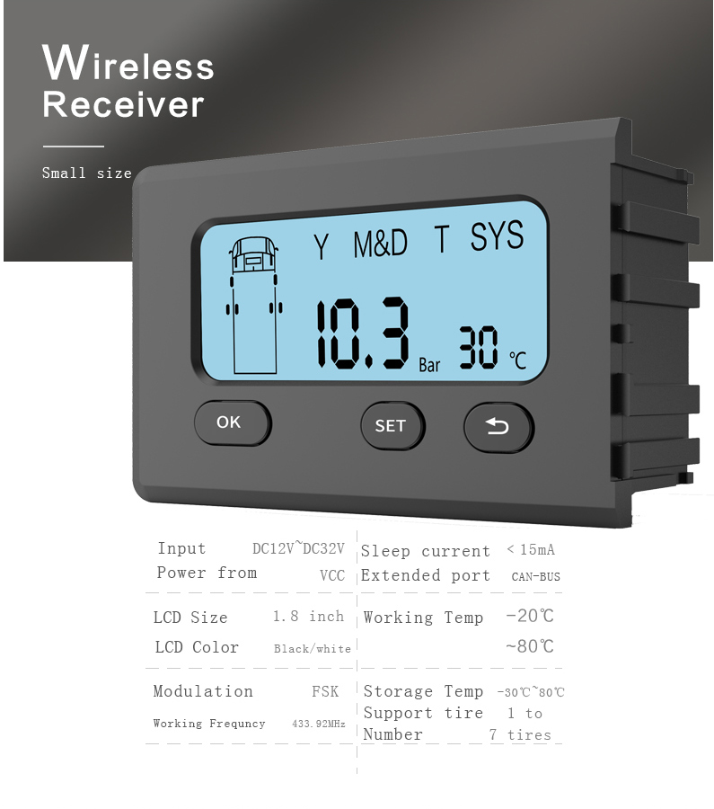 6 wheel Bus Internal Tpms from China manufacturer - Dongguan Tiremagic ...