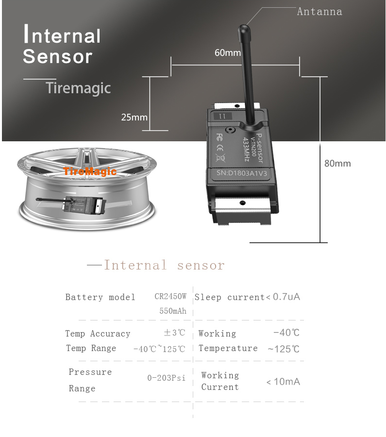 6 wheel Bus Internal Tpms from China manufacturer - Dongguan Tiremagic ...