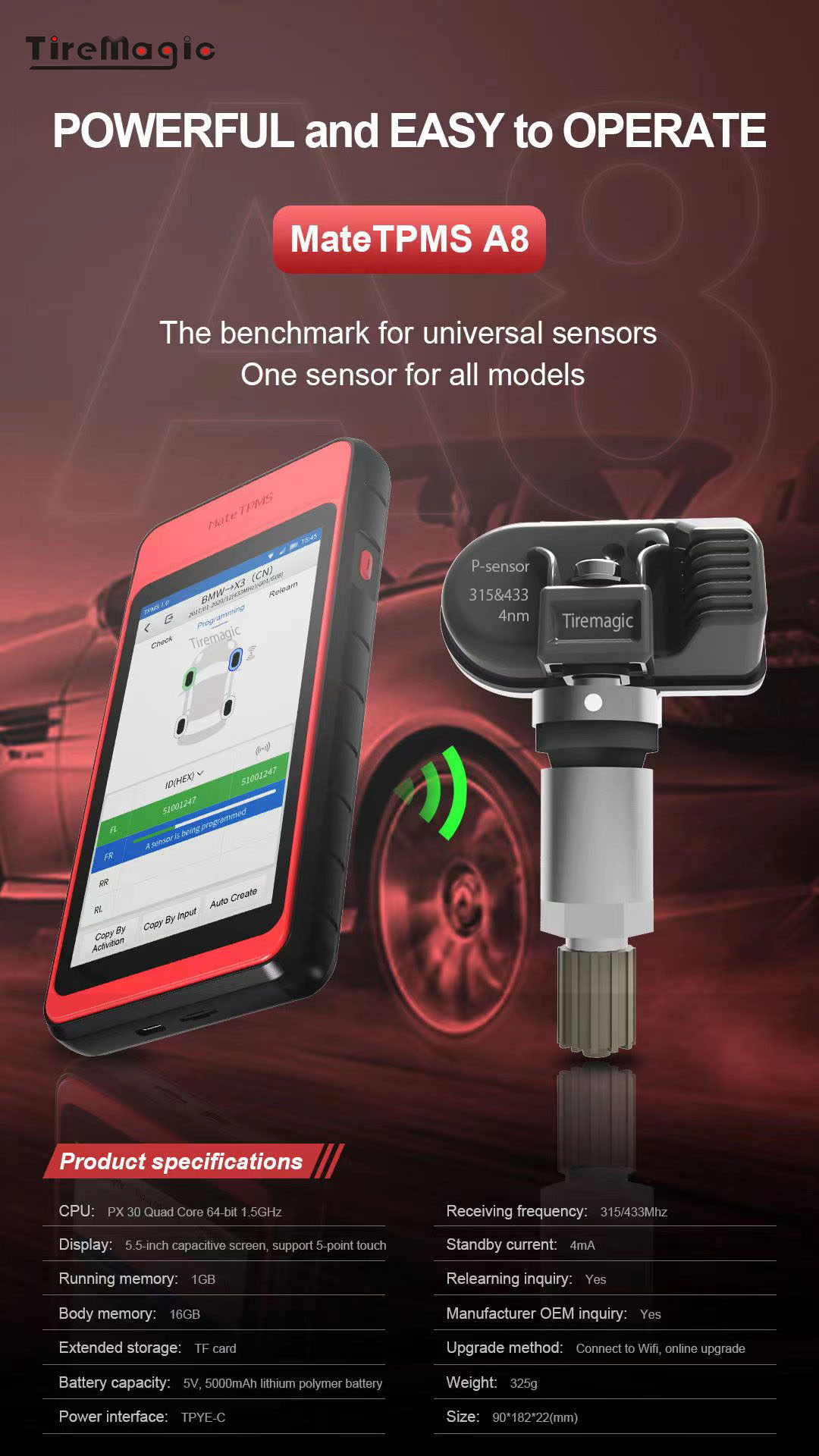 universal programmable tpms sensor from China manufacturer - Dongguan ...